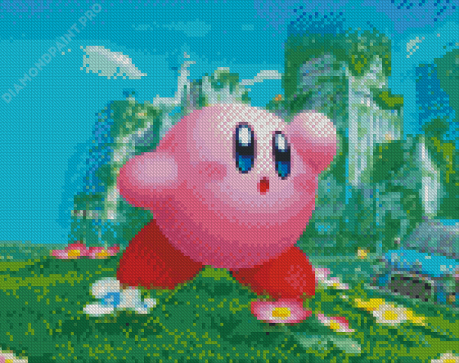 Adorable Kirby - Diamond Painting - DiamondPaint.PRO