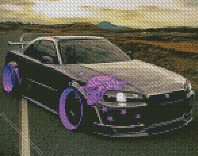 Nissan Skyline Car - Diamond Painting - DiamondPaint.PRO