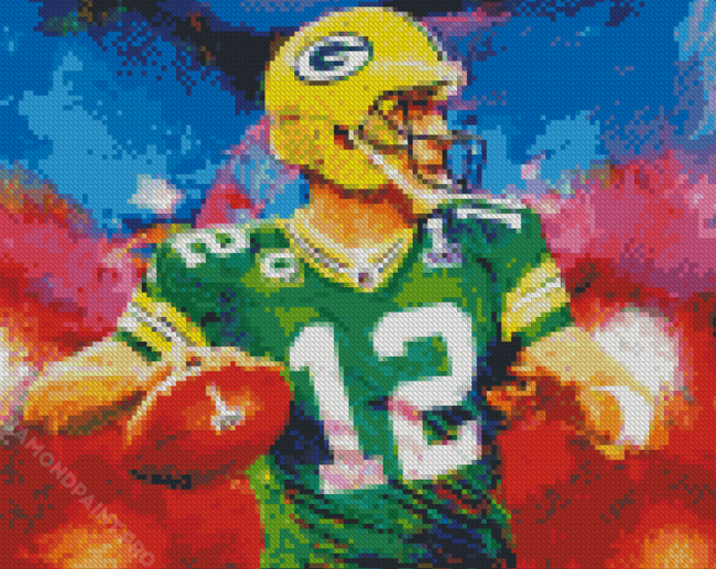 Abstract Green Bay Packers - Diamond Painting - DiamondPaint.PRO