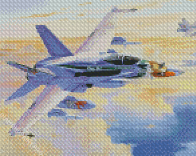 Aesthetic F18 Airplane - Diamond Painting - DiamondPaint.PRO