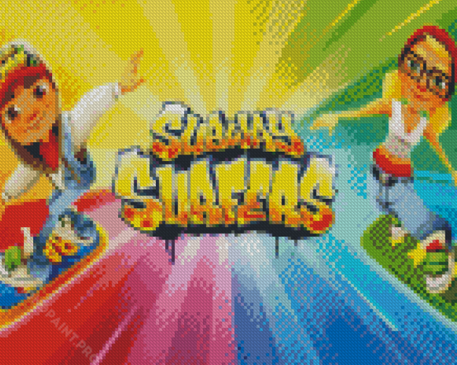 Subway Surfers Video Game - Diamond Painting - DiamondPaint.PRO