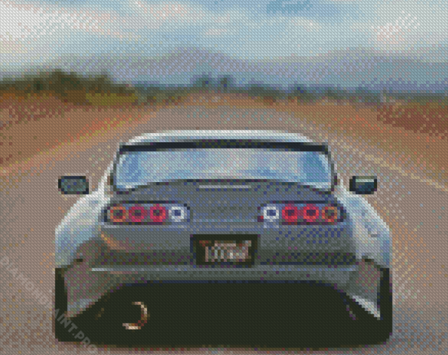 Toyota Supra Mk4 On Road - Diamond Painting - DiamondPaint.PRO