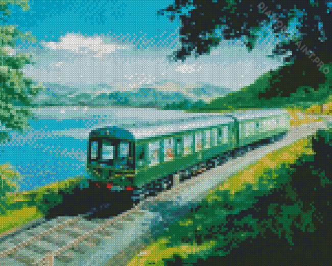 Diesel Train Art - Diamond Painting - DiamondPaint.PRO