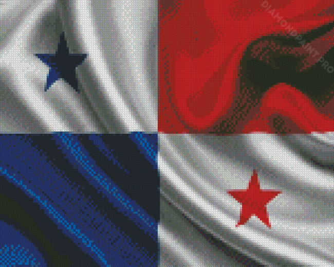 Aesthetic Panama Flag - Diamond Painting - DiamondPaint.PRO