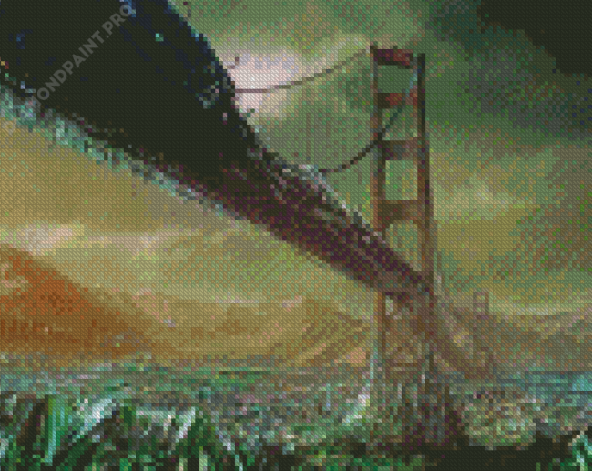 Dystopia Bridge - Diamond Painting - DiamondPaint.PRO