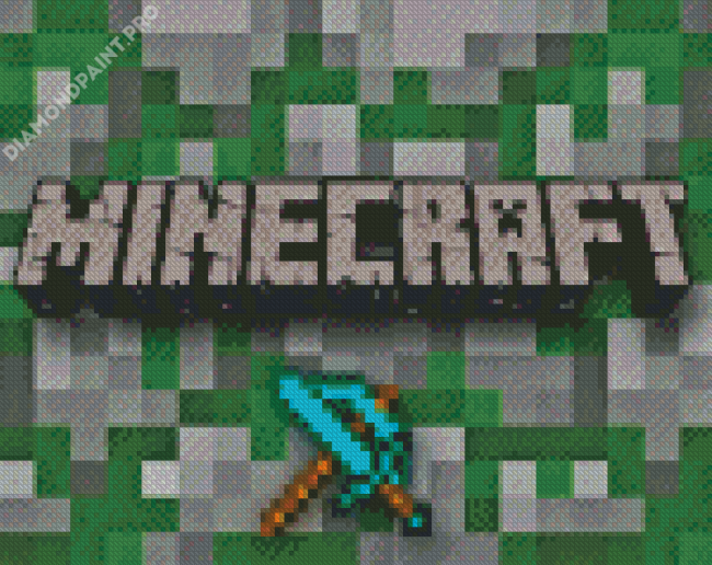 The Game Minecraft Logo - Diamond Painting - DiamondPaint.PRO