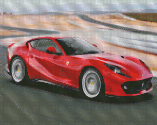 Ferrari F176 Car - Diamond Painting - DiamondPaint.PRO