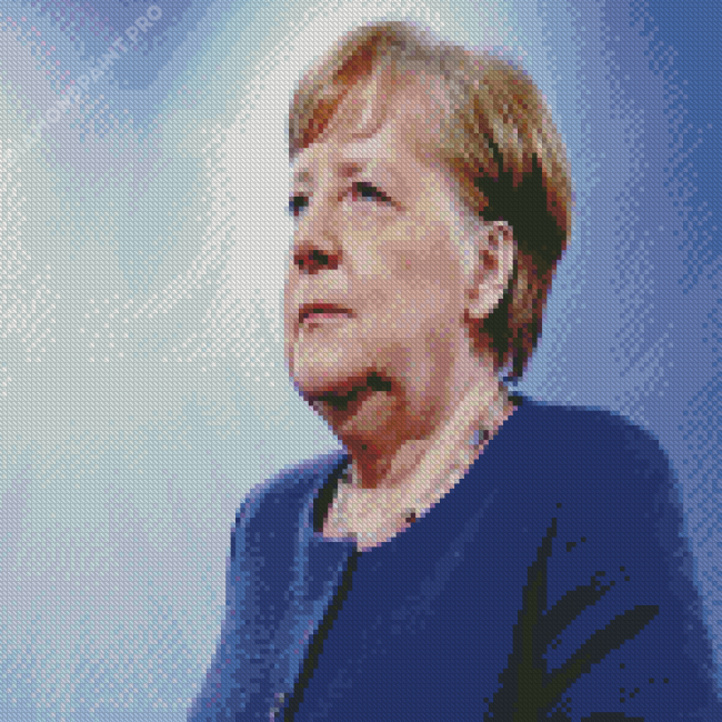 Angela Merkel Side View - Diamond Painting - DiamondPaint.PRO