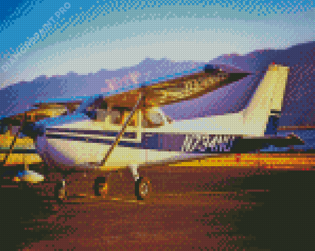 The Cessna 182 Airplane Diamond Painting - DiamondPaint.PRO